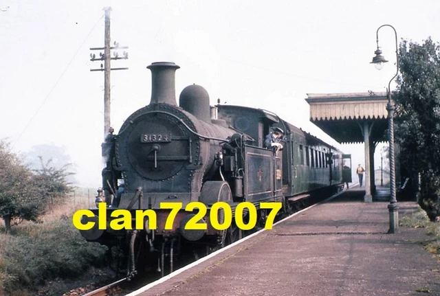 RAILWAY COLOUR SLIDE SECR H class 31324 at Brasted, Westerham branch 15 ...