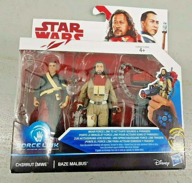 STAR WARS FORCE Link - CHIRRUT ÍMWE & BAZE MALBUS 3.75" Figure Pack ...