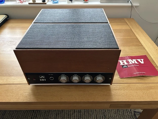 HMV MODEL NO. 2025 Vintage 1970s Stereo Record Player with Speakers £56 ...