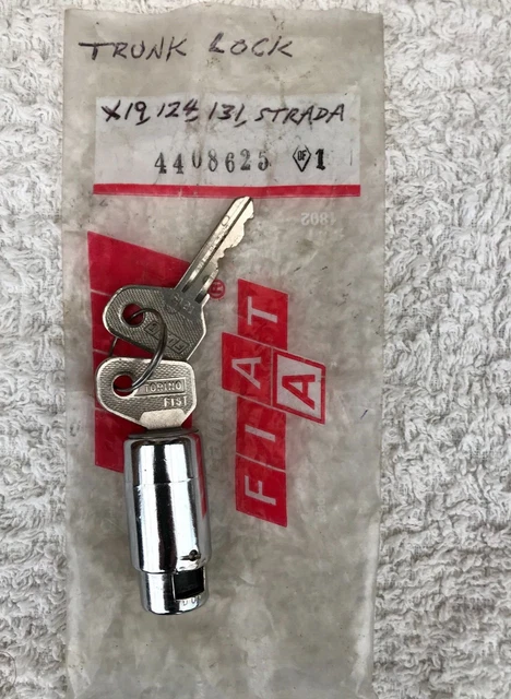 FIAT X1/9,STRADA,124,131 BOOT Trunk Lock Barrel And Keys New £26.67 ...