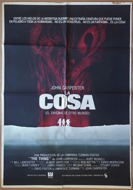 THE THING ORIGINAL Spanish 1982 POSTER John Carpenter Sci-Fi Horror ...
