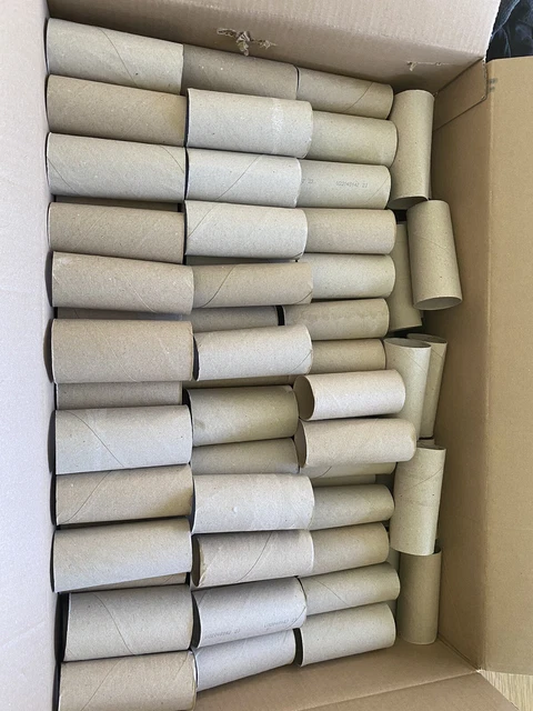 152 EMPTY CLEAN Cardboard Toilet roll Tubes Mixed Size Craft Art ...