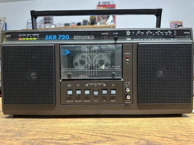 RFT SKR 720 SMD Braun DDR Radio Kassettenrecorder generalüberholt ...