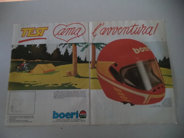ADVERTISING PUBBLICITÀ 1984 CASCO HELMET BOERI TEST EUR 3,00 - PicClick IT