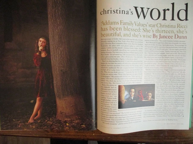 DEC-1993 US MAG(CHRISTINA RICCI/ADDAMS FAMILY VALUES/NICOLE KIDMAN ...