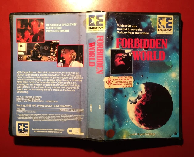 *FORBIDDEN WORLD VHS EMBASSY cult 80s Horror Sci-Fi Trash RARE clamshell* £35.32 - PicClick UK