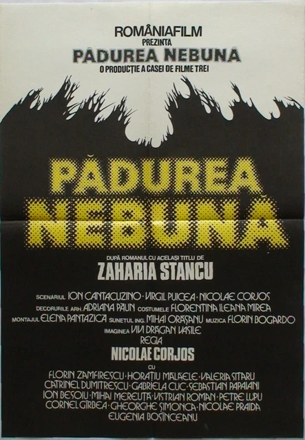 MOVIE POSTER=PADUREA NEBUNA(2)AVP474(FLORIN Zamfirescu, Horatiu Malaele ...