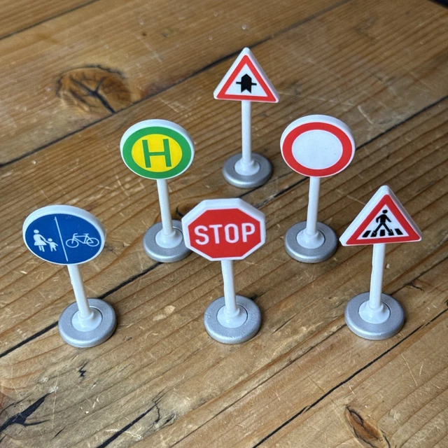 SIKU 0857 6 Verkehrszeichen Schilder Verkehrsschilder EUR 9,80 ...