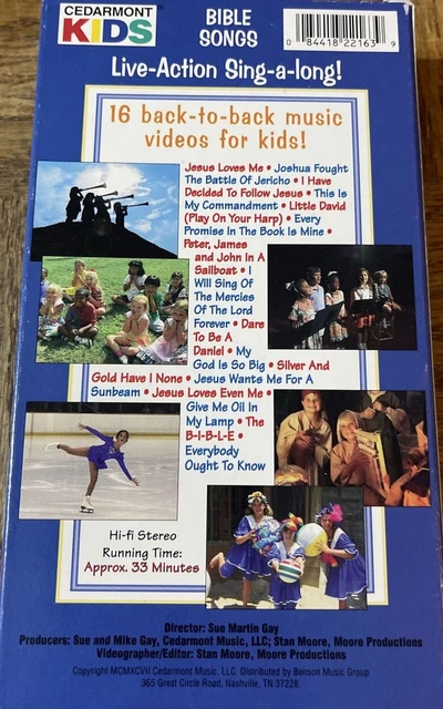 CEDARMONT KIDS BIBLE Songs VHS-Rare Vintage-SHIPS N 24 HOURS £57.40 ...