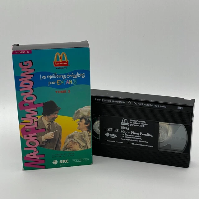 MCDONALDS VIDEO MAJOR Plum Pouding VHS Tape Tome 2 French Kids SRC ...