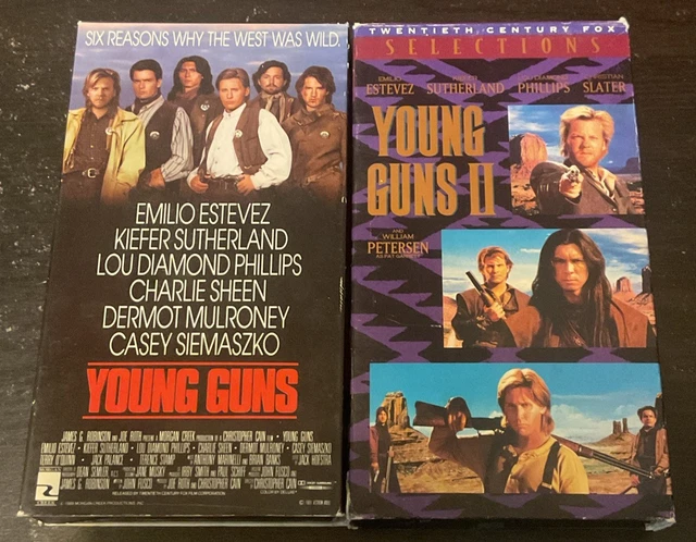 YOUNG GUNS 1 (1988) & 2 (1990) VHS Set £9.08 - PicClick UK