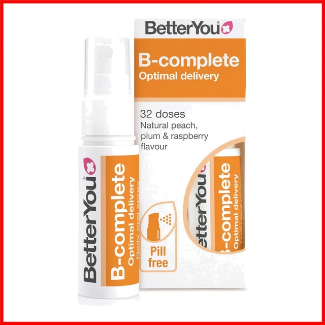 VEGETARIAN B-COMPLETE ORAL Spray: Sugar-Free, All 8 B Vitamins, 1 ...