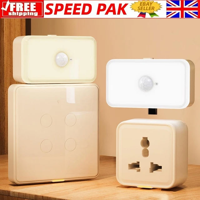 WIFI SMART LED Night Light PIR Motion Sensor Voice APP Smart Life Plug ...