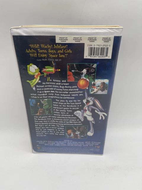 SPACE JAM VHS, 1997 Clam Shell Michael Jordan Bugs Bunny Classic £8.95 ...