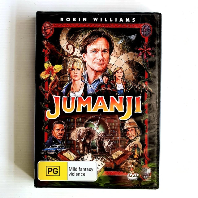 JUMANJI DVD 1995 Fantasy Adventure, Robin Williams, Bonnie Hunt, Region ...