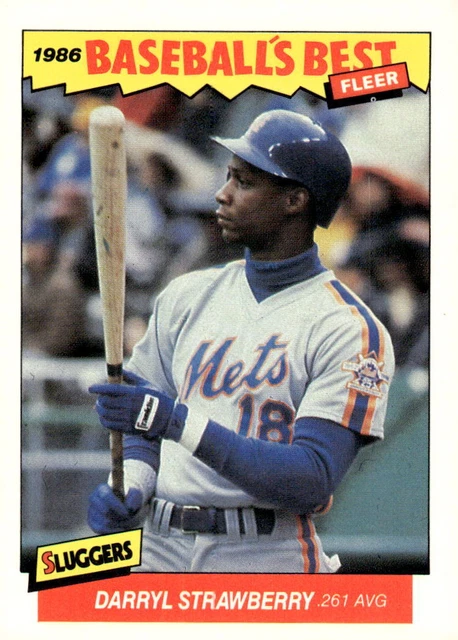 1986 FLEER BASEBALL'S Best Sluggers vs. Pitchers #38 Darryl Strawberry ... 1986 FLEER BASEBALL'S Best Sluggers vs. Pitchers #38 Darryl Strawberry ...