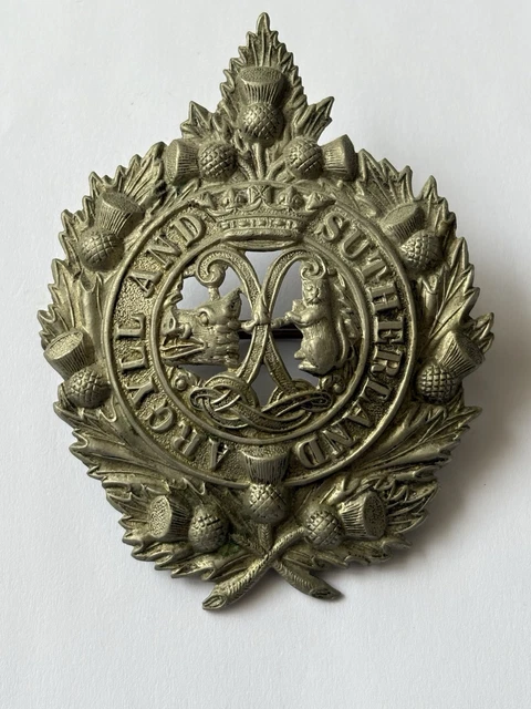 WW1 / WW2 Argyll And Sutherland Highlanders Regiment Cap Badge. £18.00 ...