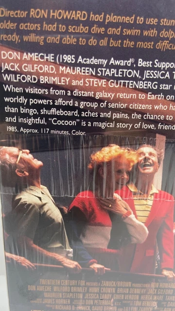 COCOON VHS BRAND New Factory Sealed w/ 20th Century Fox Watermarks ...