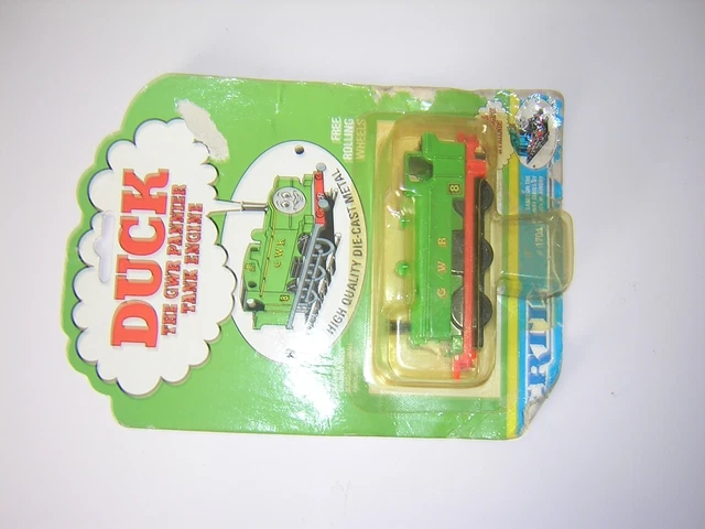 THOMAS THE TANK Engine & Friends ERTL DUCK DIECAST TRAIN NEW CLOUD CARD ...
