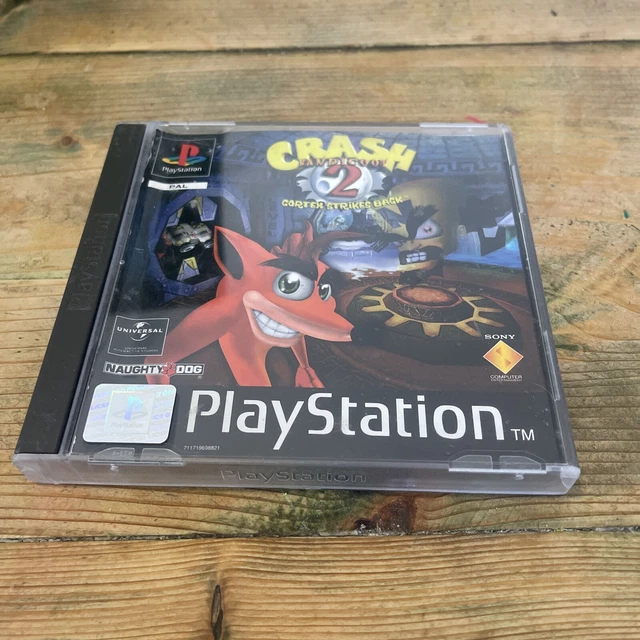 CRASH BANDICOOT 2: Cortex Strikes Back PS1 Black Label Boxed and ...