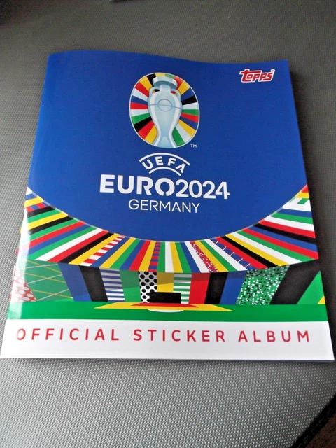 TOPPS UEFA EURO 2024 Germany Official Sticker Album + 6 Stickers £1.75 ...