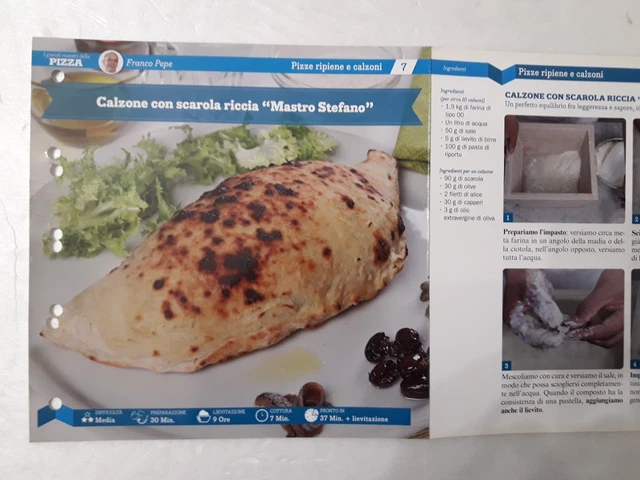 SCHEDA TECNICA PLASTIFICATA di F. Pepe Calzone con scarola riccia ...