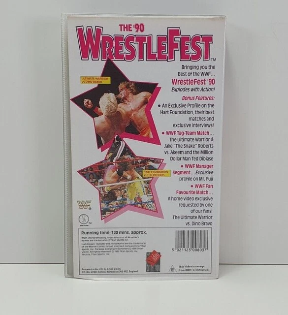 WWF / WWE The 90 Wrestlefest Retail VHS Wrestling Cassette Tape - RARE! £7.99 - PicClick UK