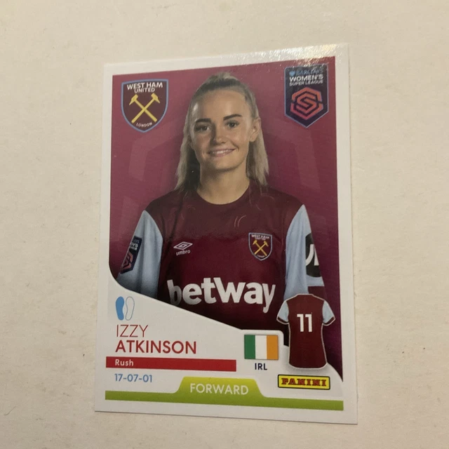 PANINI BARCLAYS WOMEN’S super league 2024 Izzy Atkinson No 263 Mint £1. ...