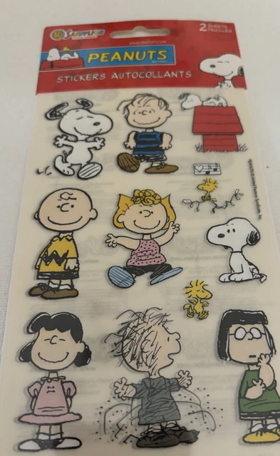 VINTAGE SANDYLION STICKERS Peanuts Charlie Brown Snoopy 2 Sheets Sealed ...