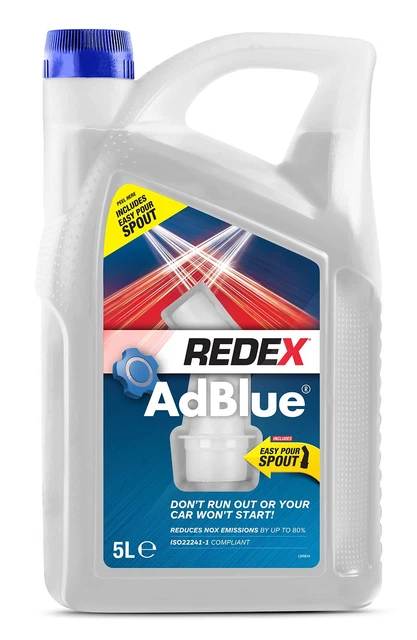 REDEX ADBLUE ADDITIVE 5L AdBlue With Easy Pour Spout Reduces NOX ...