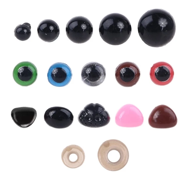 50PCS/SET FOR TRIANGLE Nose Round Safety Eyes with Washers for Bear ...