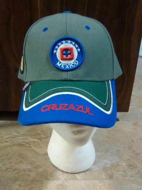 VINTAGE RARE CRUZ Azul Ajustable Cap Hat! Mexican Soccer Football $19. ...