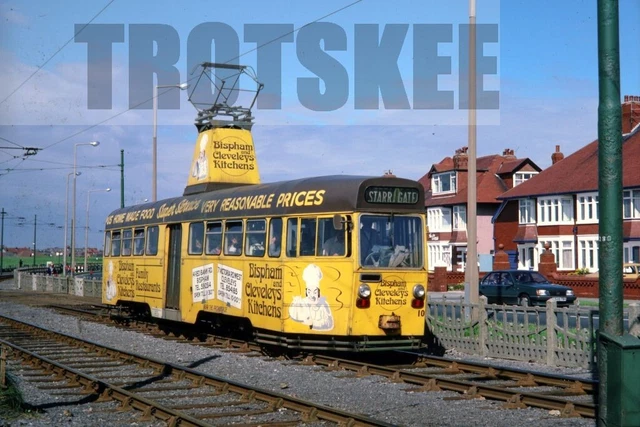 35MM SLIDE BLACKPOOL Transport Single Decker Tram Strassenbahn 10 1987 Original £3.99 - PicClick UK
