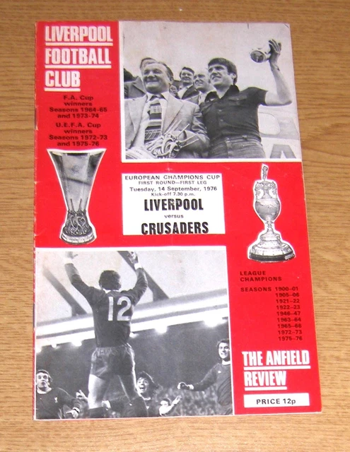 LIVERPOOL IN EUROPE Programmes 1970's £8.66 - PicClick UK