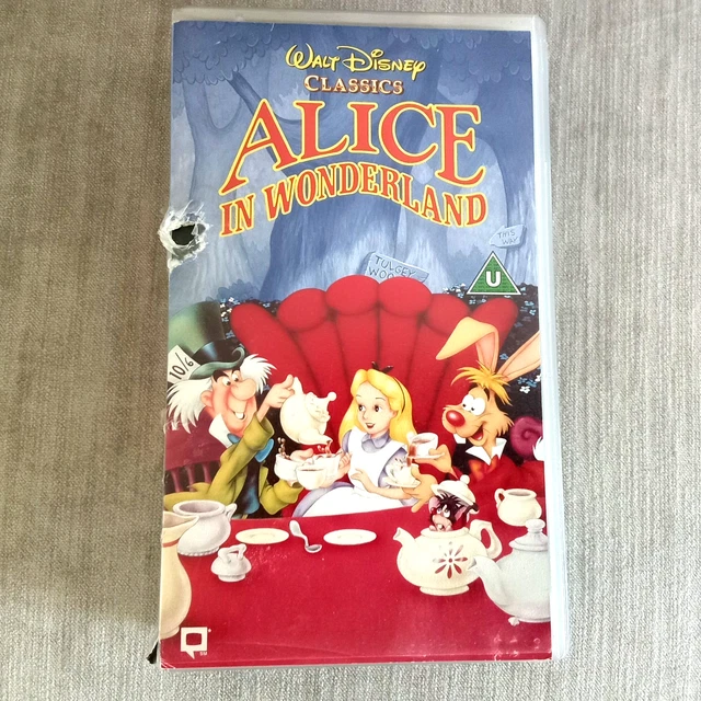 VINTAGE DISNEY CLASSICS Alice In Wonderland VHS Video In Original Case ...