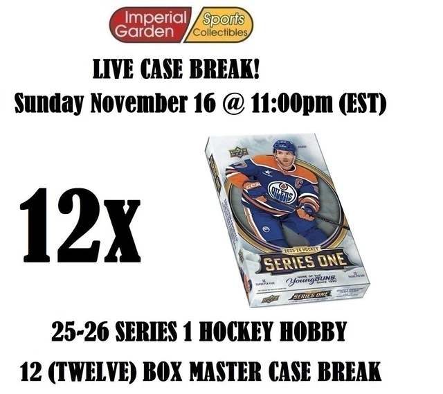 2025-26 UD SERIES 1 HOCKEY 12 BOX CASE BREAK #5539- Edmonton Oilers $70 ...