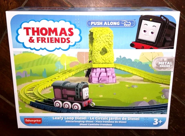 THOMAS & FRIENDS Push Along LEAFY LOOP DIESEL -Metal Engine & Track ...