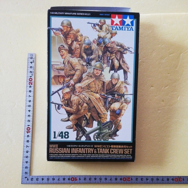 TERRE 1/48 TAMIYA Infanterie soviétique montée sur char Set 15 ...