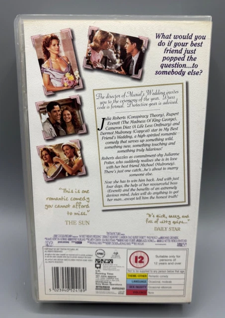 MY BEST FRIEND'S Wedding (VHS) Julia Roberts £4.99 - PicClick UK