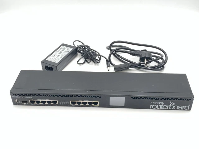 MIKROTIK ROUTERBOARD RB201 1UI AS-RM RB2011UIAS-RM Netzteil EUR 55,00 ...
