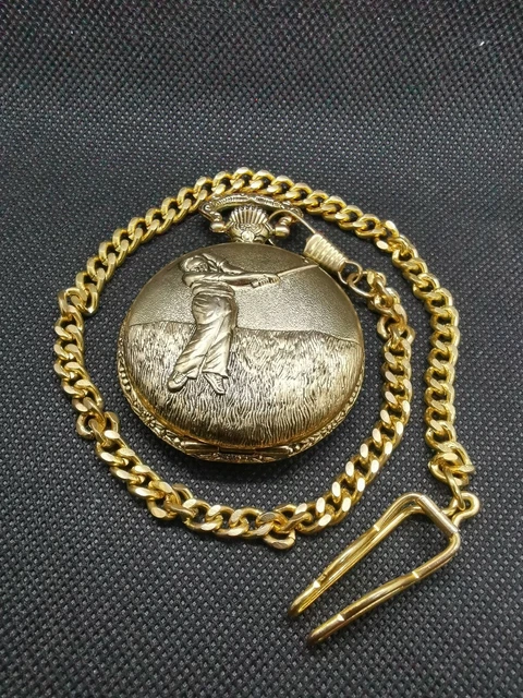 LAURIER TASCHENUHR POCKET Watch Golf Stahl Quartz EUR 44,90 - PicClick DE