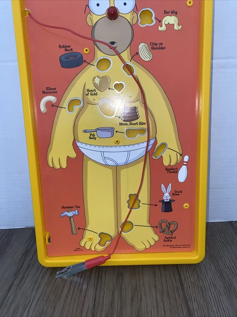 THE SIMPSONS OPERATION Game Board. Homer Simpson as the patient ...