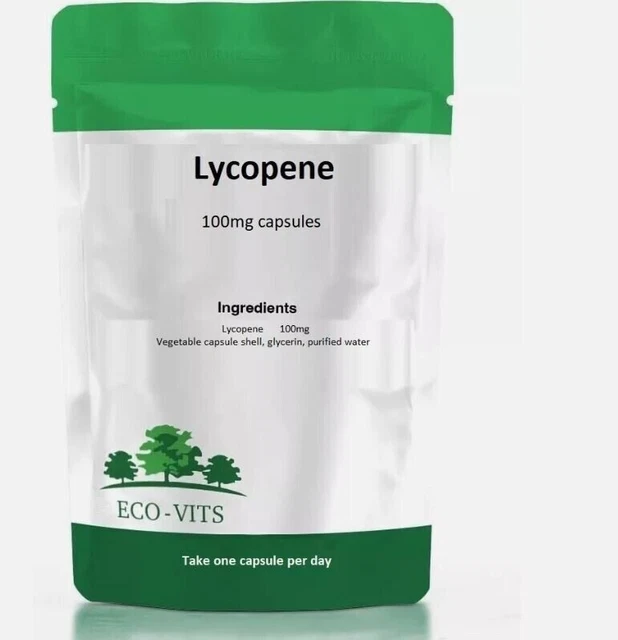 ECO-VITS LYCOPENE 100MG Capsules £5.99 - PicClick UK