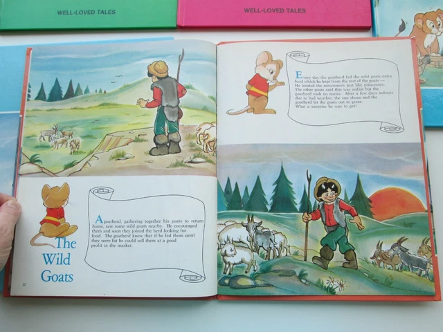 WELL LOVED TALES HC LOT 5~Peter Pan~Aesop's Fables~Lion & Carpenter ...