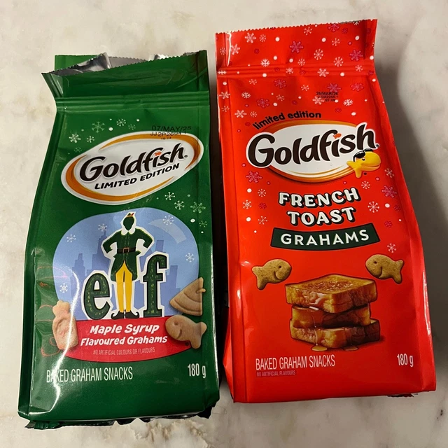 GOLDFISH LIMITED EDITION Baked Snack Cracker - Elf and French Toast ...