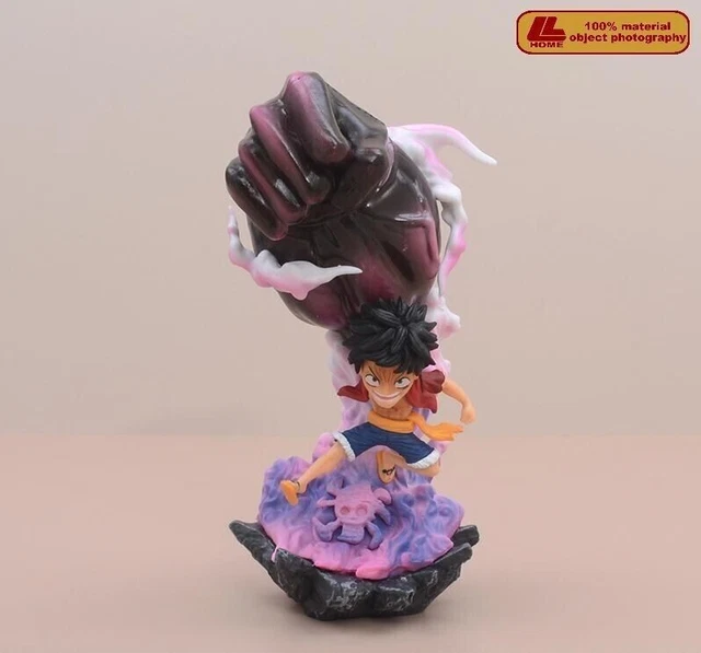 ANIME ONE PIECE Gear 3rd Monkey D Luffy Q Cute Big Hand Fist Figure Toy ...