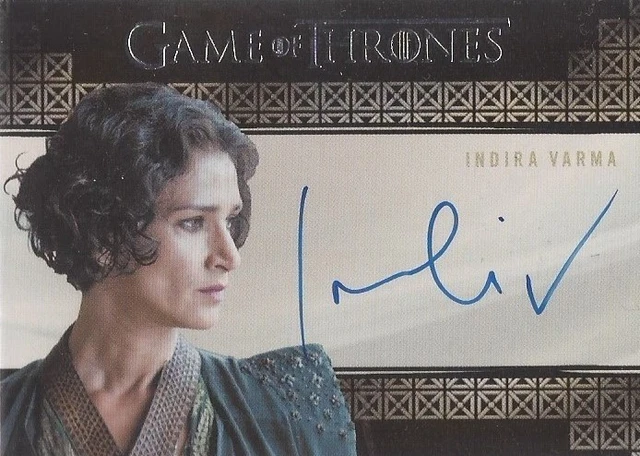 GAME OF THRONES Valyrian Steel - Indira Varma "Ellaria Sand" Autograph ...