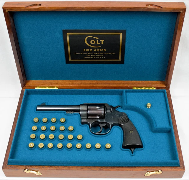 REVOLVER PRESENTATION CUSTOM DISPLAY CASE BOX for COLT NEW SERVICE ...