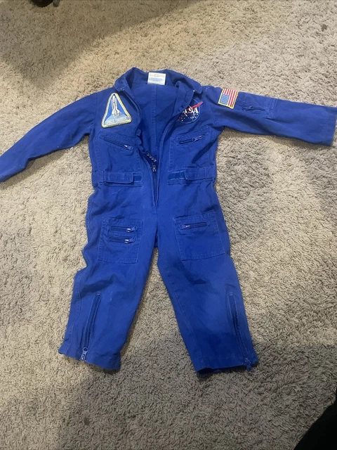 GET REAL GEAR Dress Up Costume NASA Space Suit Kids Youth Size 2-3 blue ...