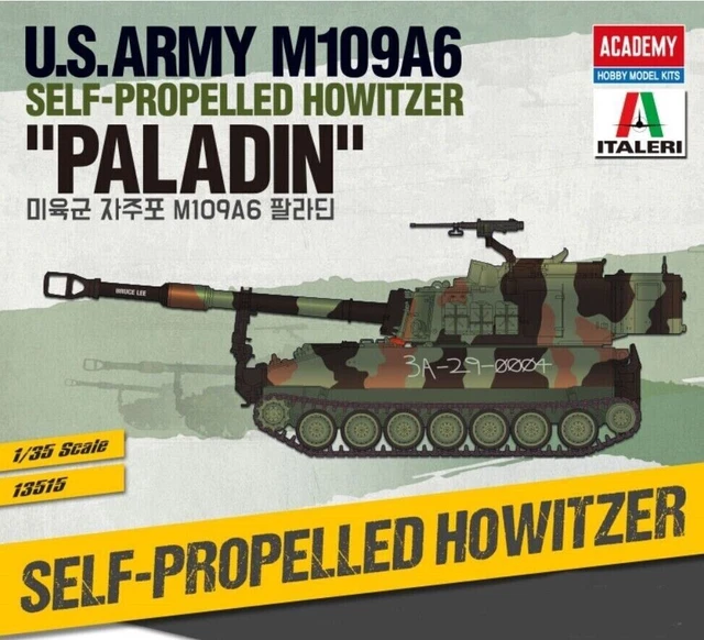 ACADEMY 1/35 U.S. Army M109A6 "Paladin" Self-Propelled Howitzer Model ...